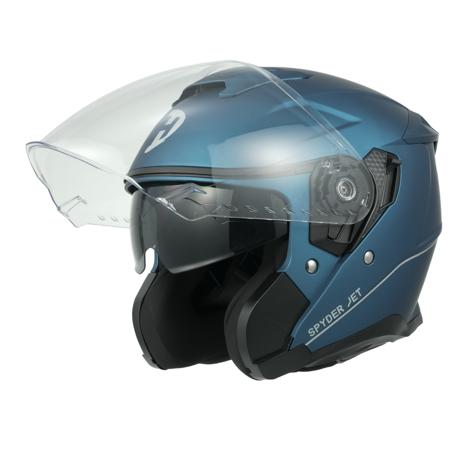 D.O.T. & ECE Daytona Spyder Jet Helmet - Dull Blue - LiveTheGnar