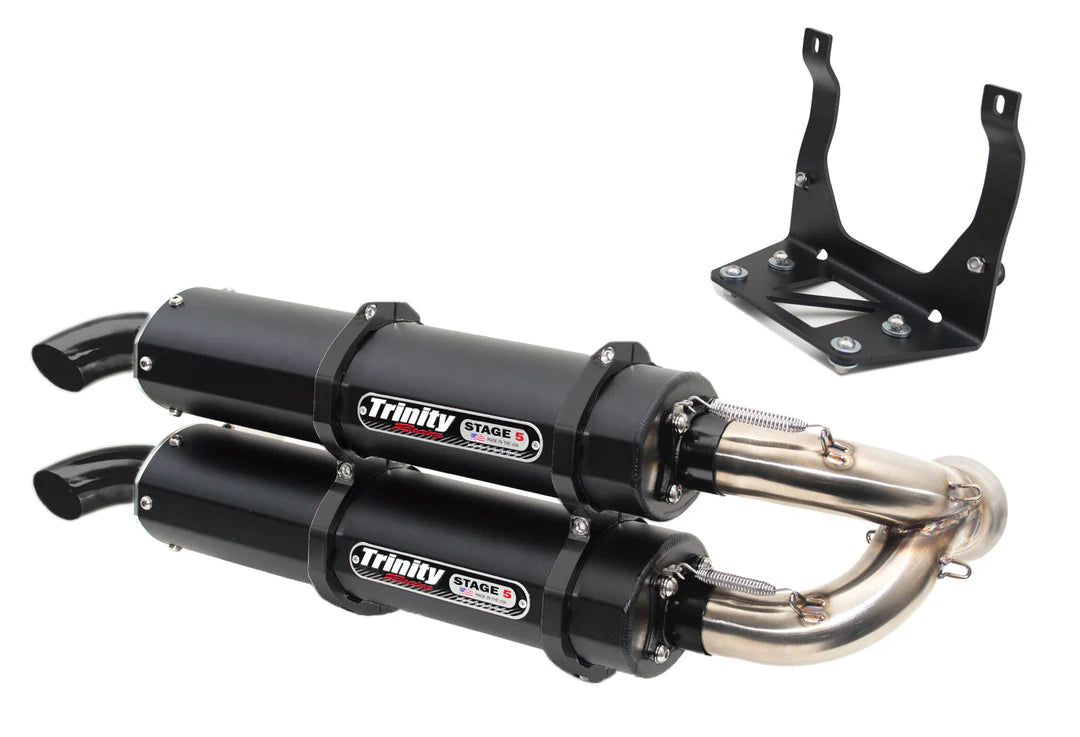 Boost Power with Trinity Racing Stage 5 Dual Slip-On Exhaust System ...